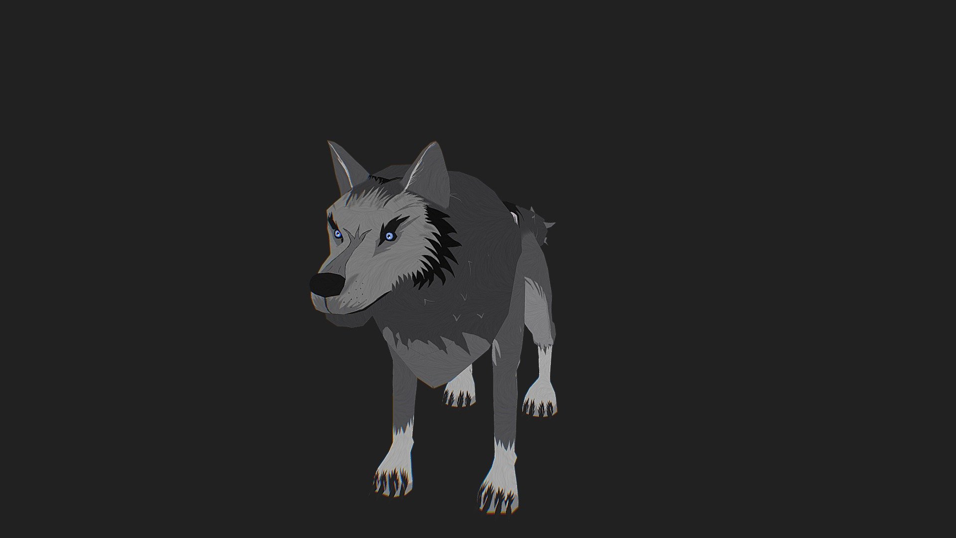 Wolf Lowpoly - 3D model by 1user [574a929] - Sketchfab