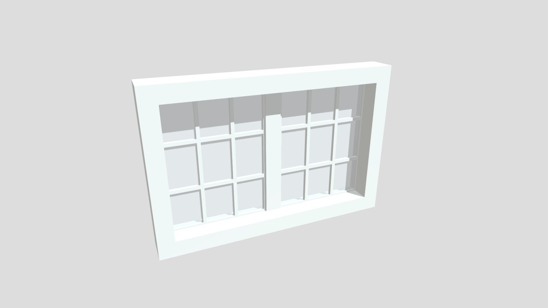 Double small window 3x3 panes - Download Free 3D model by 1-3D.com ...