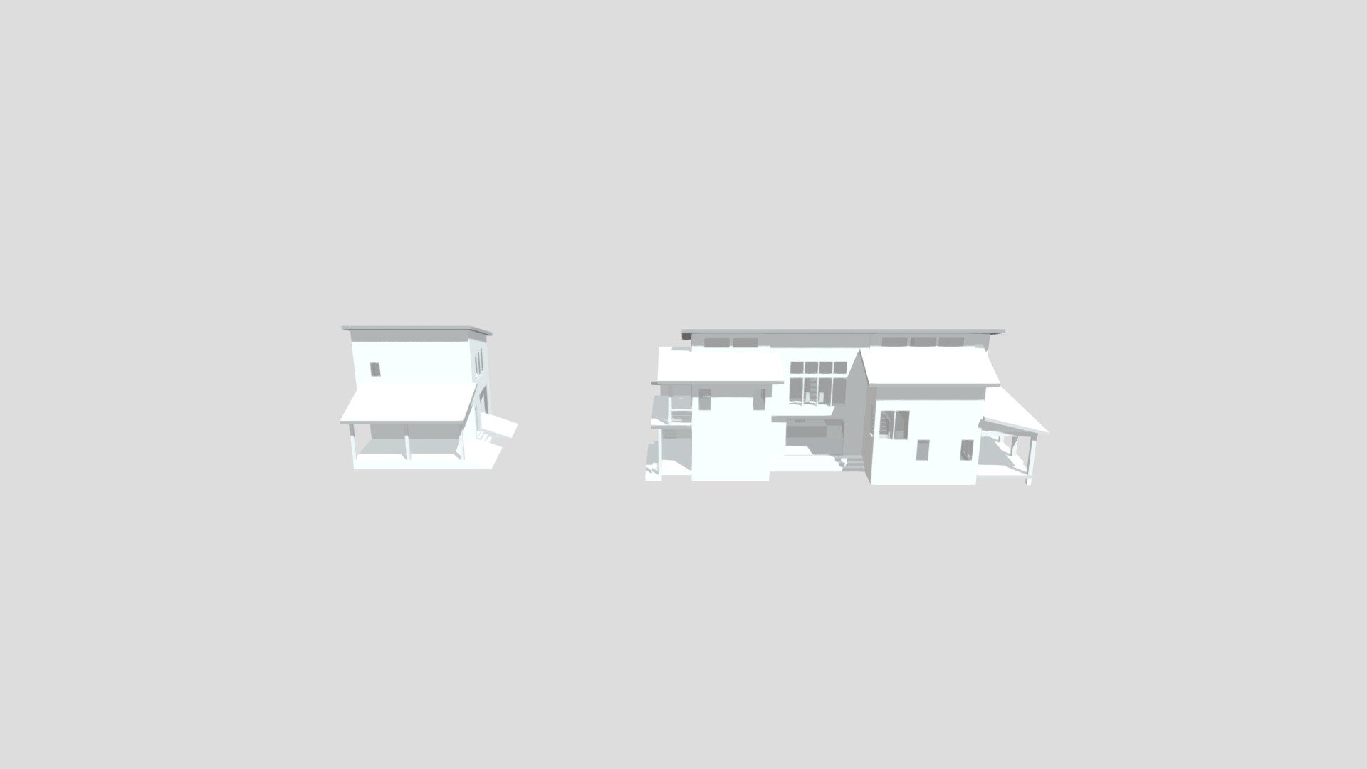 Modern Single Unit - 3D model by Triangle Residential Designs ...