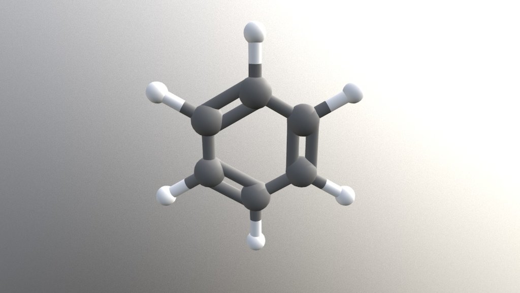 Benzène - 3D model by gponsonnet [574f37b] - Sketchfab