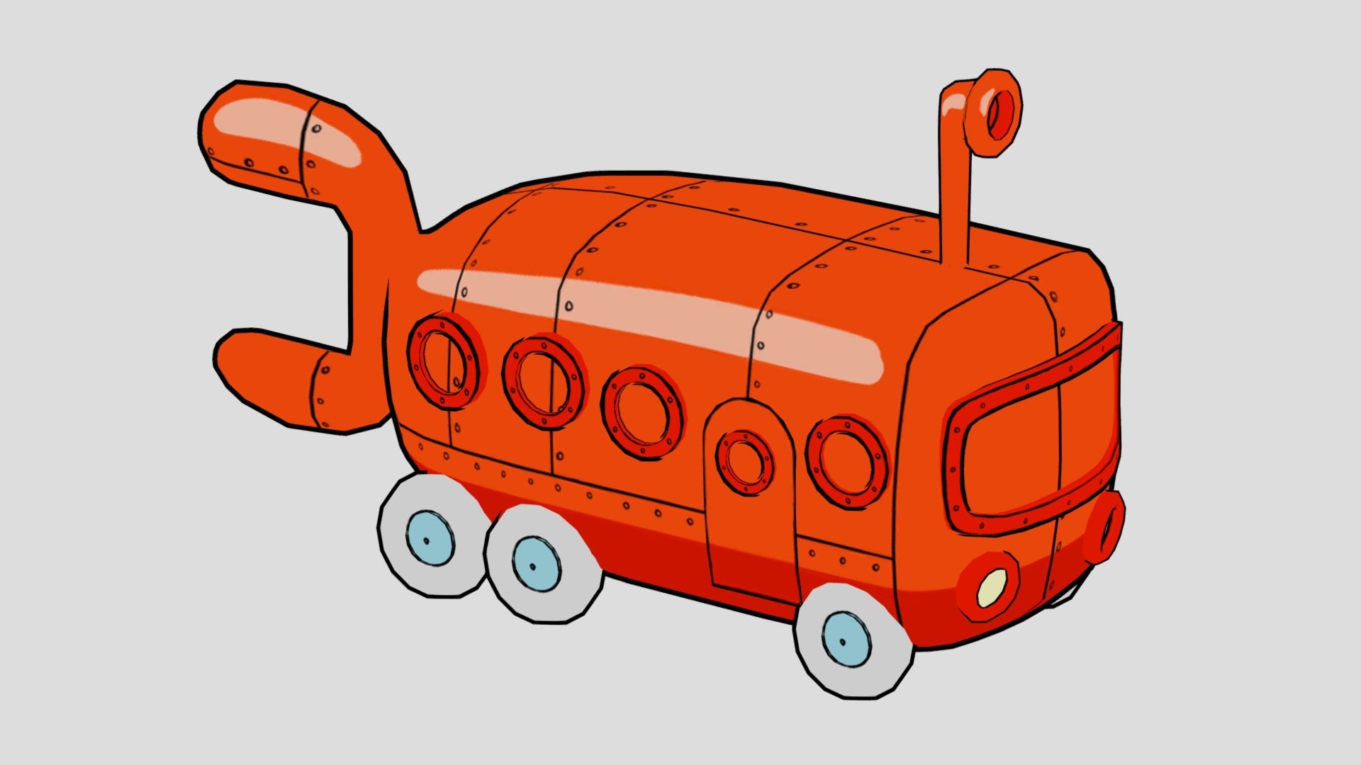 TSCP Roblox - Bus - Download Free 3D model by SMF Features Developed ...