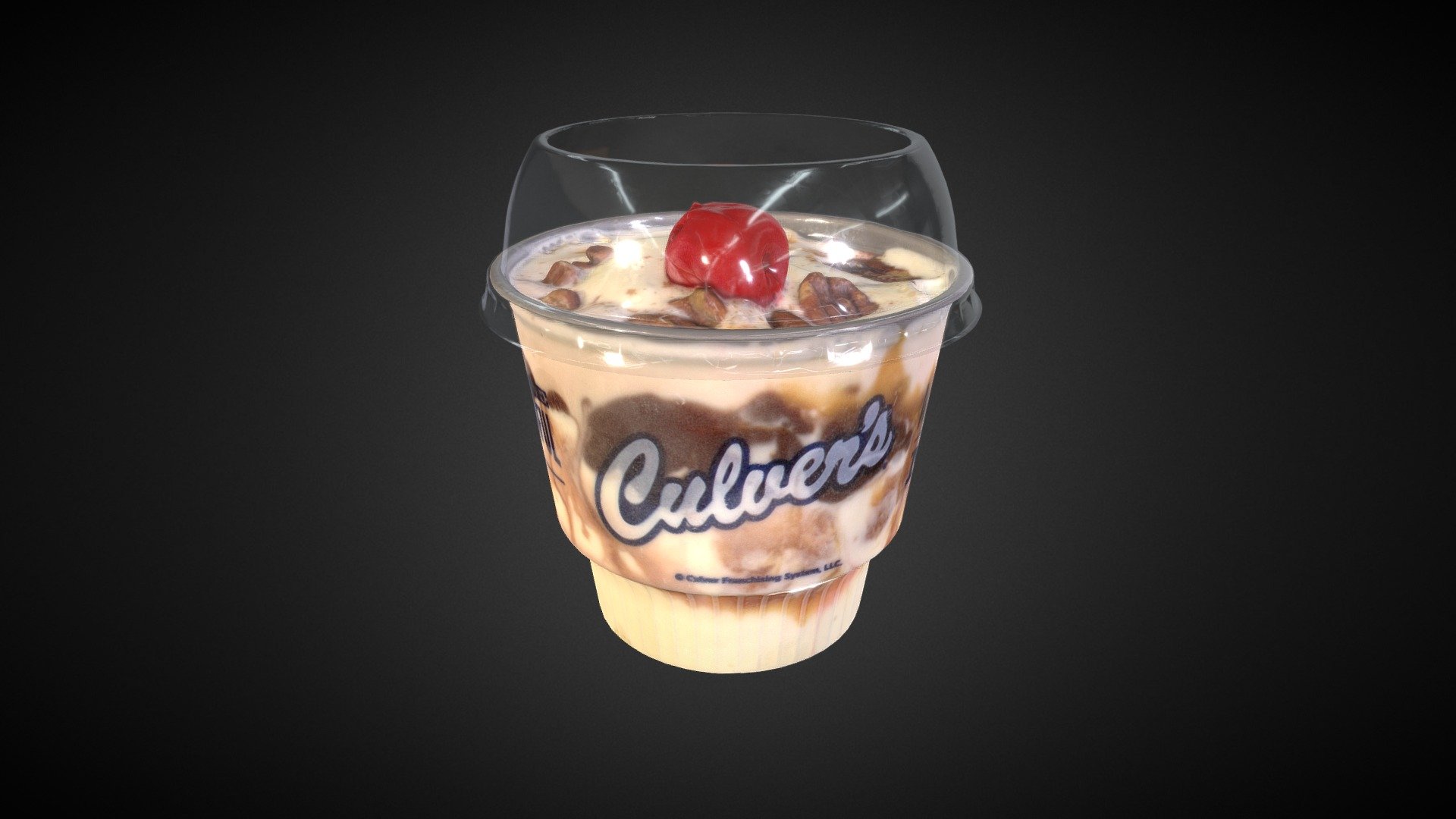 Ice Cream W-Lid SD-Fast 3D Scan Sample W/Reflect - Buy Royalty Free 3D ...