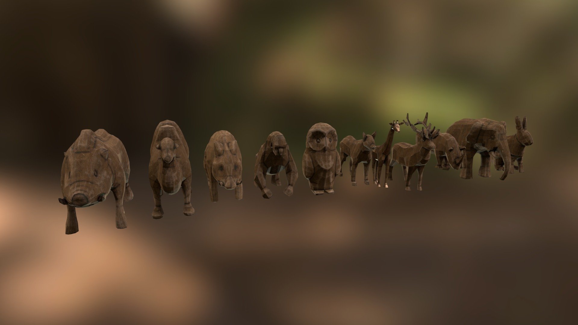 Low poly animal toys (Zoo) - Download Free 3D model by SlagPerch 3D ...