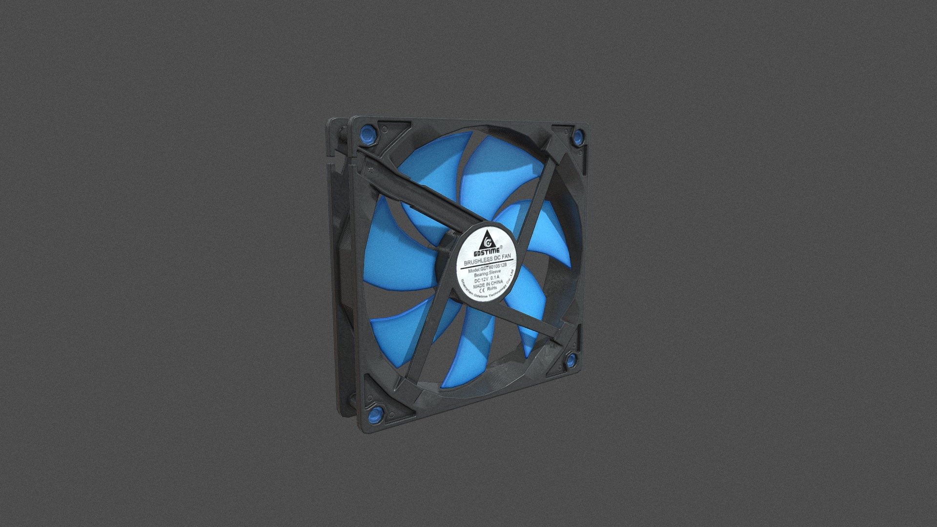 Computer Fan Gdstime DC 24В - 3D model by malkoff.danila [57551ab ...