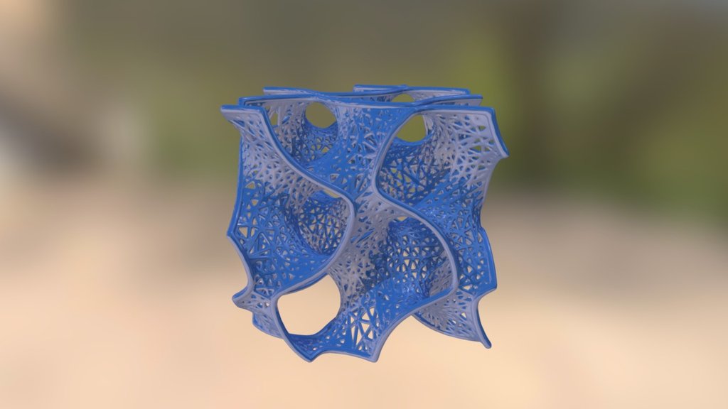 Gyroid Mesh Pattern - 3D model by 3DPrinting.atoa (@3d.atoa) [57552d7 ...
