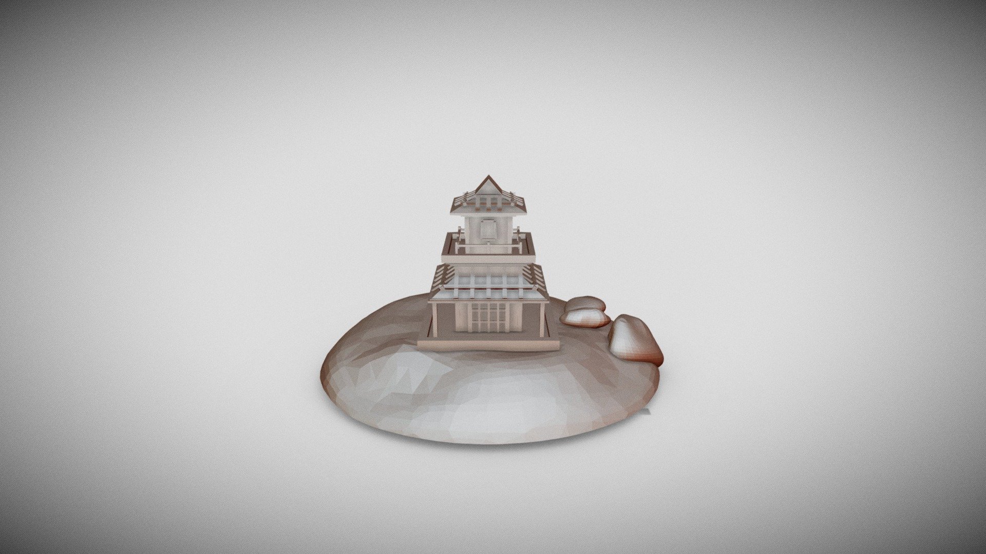 Low Poly Temple - Download Free 3D model by lordie [57576de] - Sketchfab