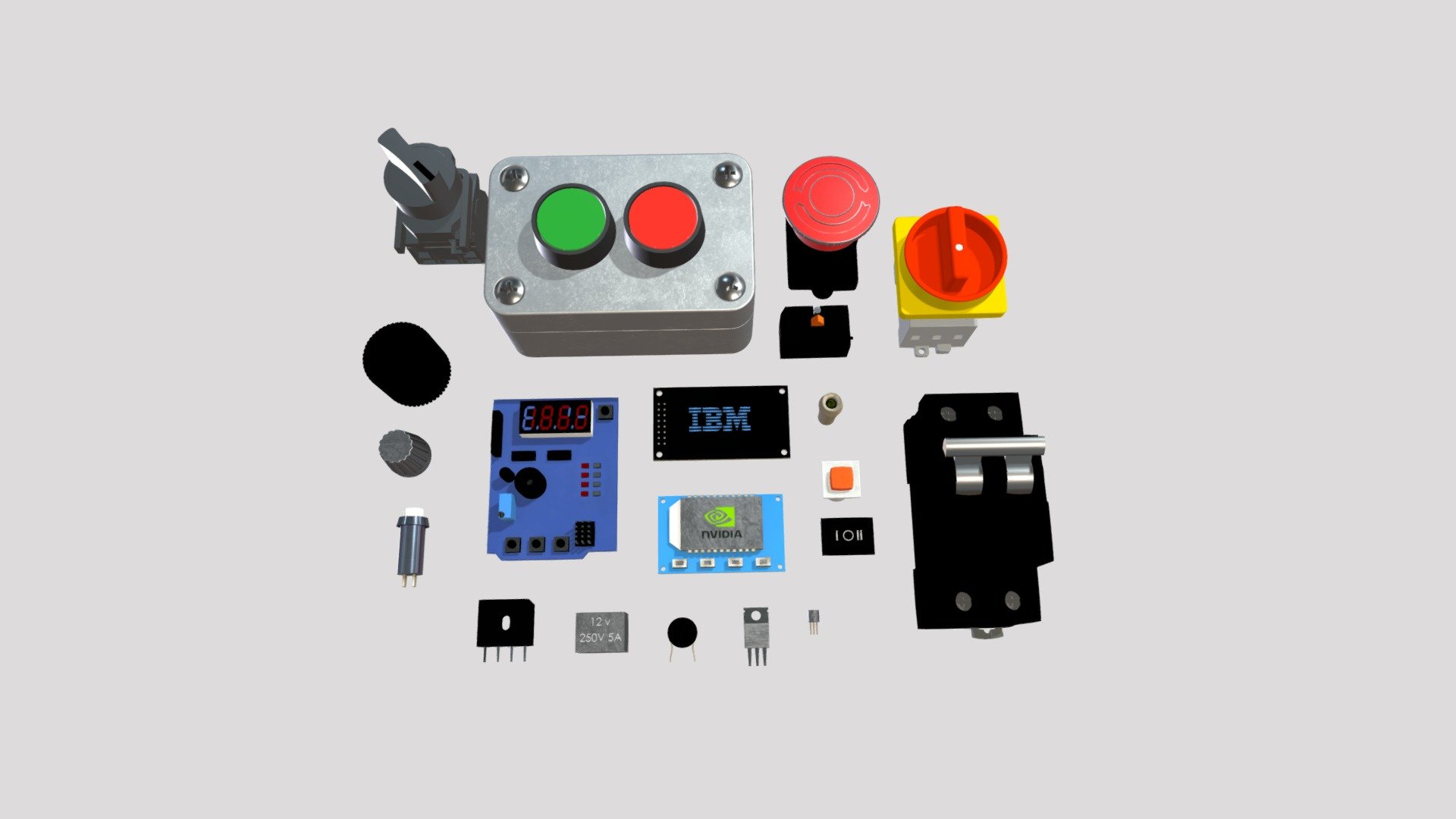 Components - 3D model by kates.3d [5759636] - Sketchfab
