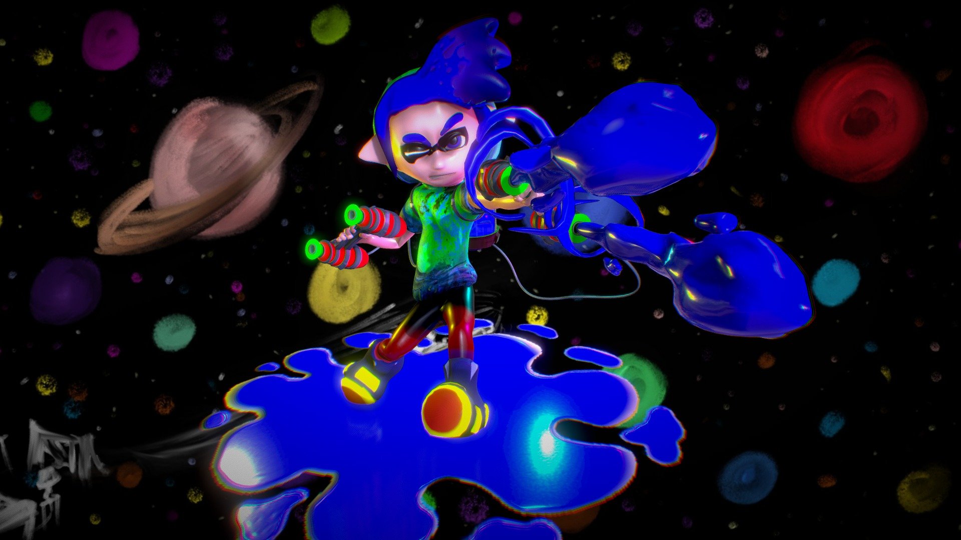 Inkling 🦑 - Download Free 3D model by Rubén Rubio(Azur) (@Azur3 ...