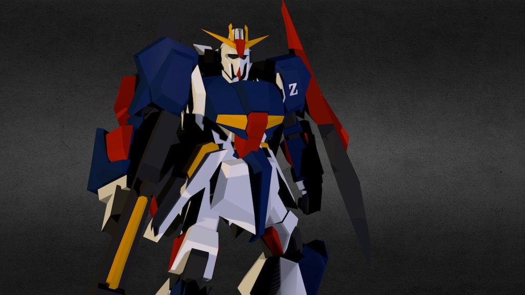 Zeta Gundam - 3D model by krit yamsaso (กฤษณ์ แย้มสระโส) (@krit_yamsaso ...
