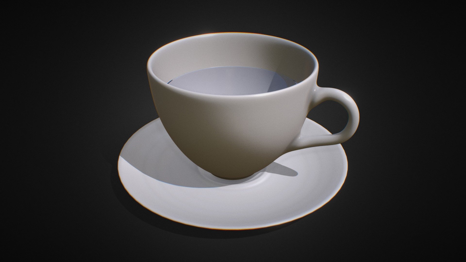 Cup on a plate - 3D model by Ryl0Xx [575a302] - Sketchfab