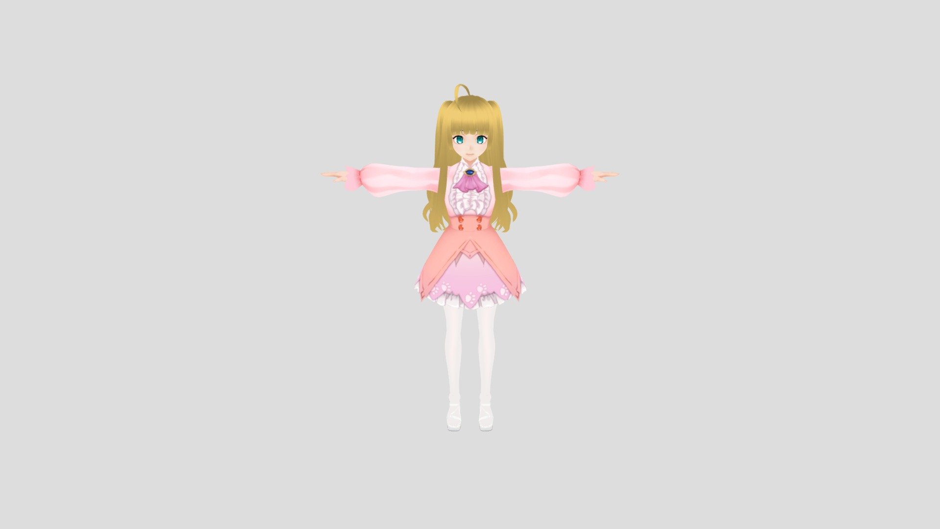 anime girl - 3D model by rctprogres [575caec] - Sketchfab