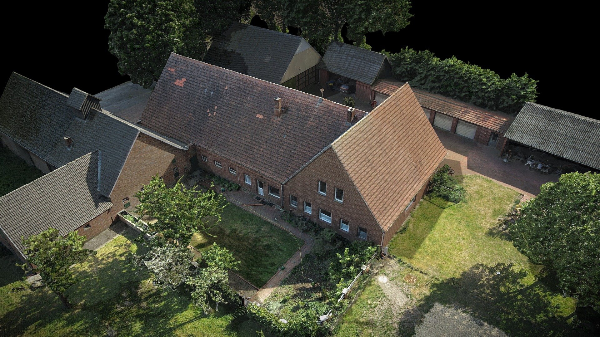 Farm House 3D Model (Photogrammetry) - 3D model by Burki (@skburki ...