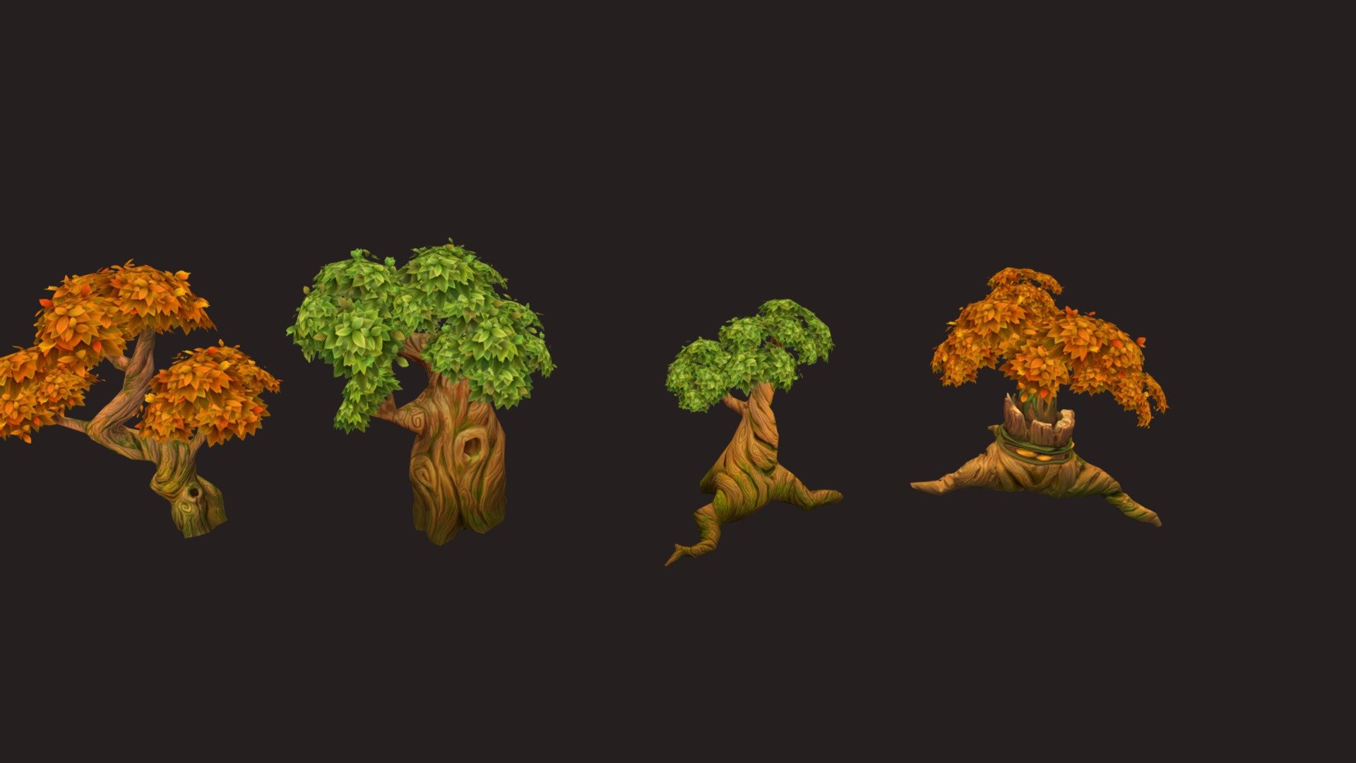 Trees - 3D model by Dragonscastle [575fbc5] - Sketchfab