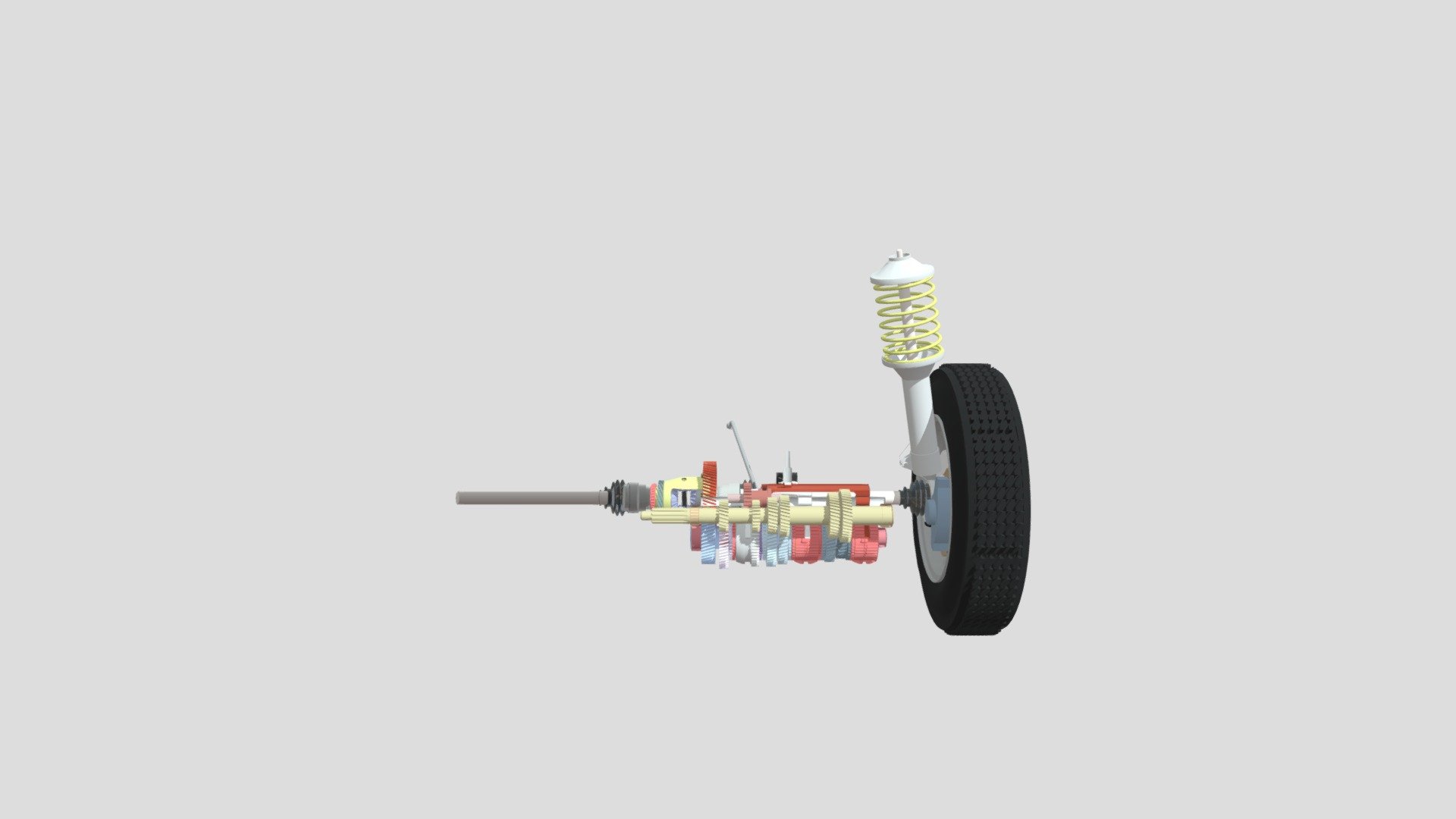 Gearbox With Differential - 3D model by avredu [57627e6] - Sketchfab