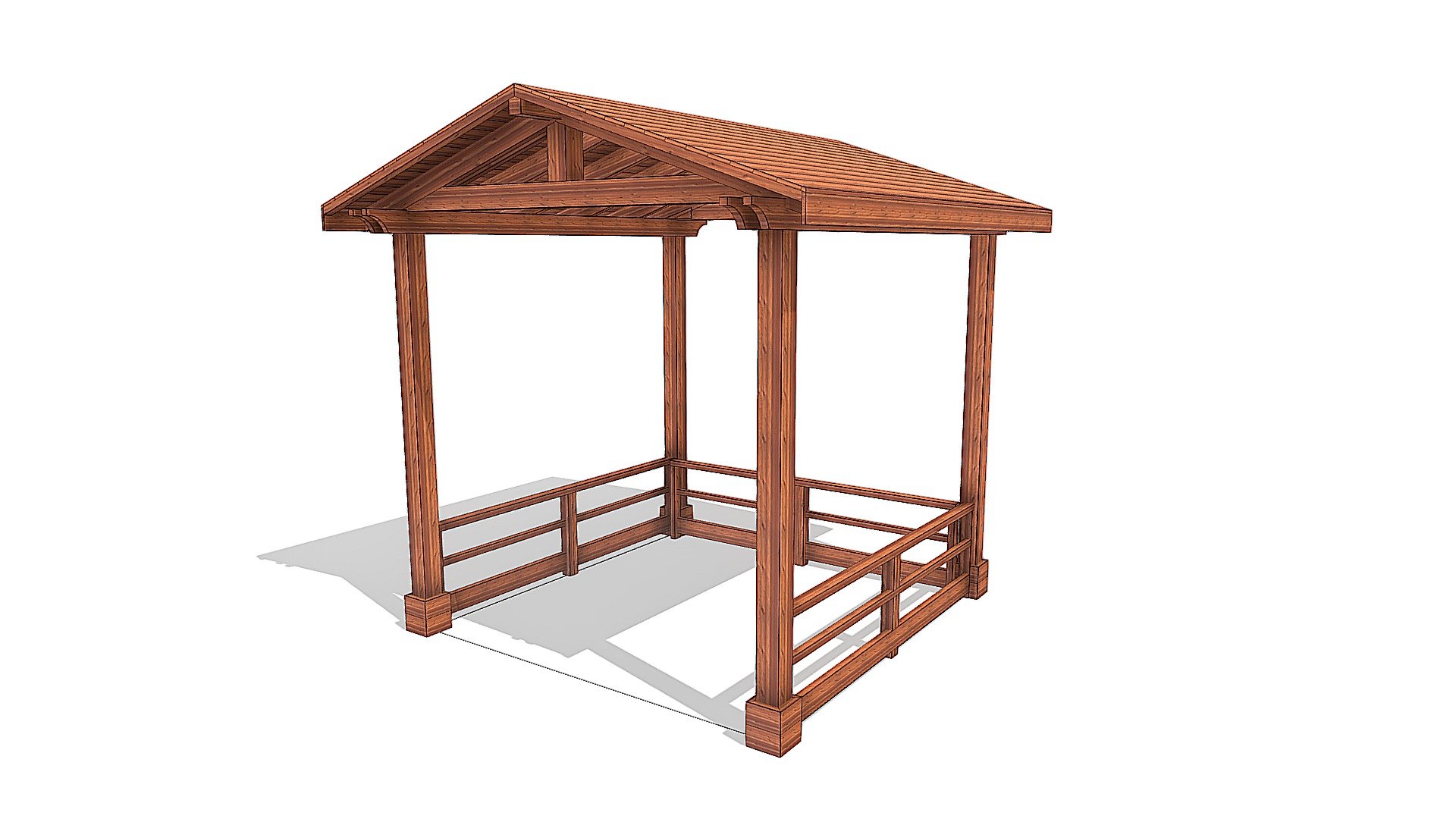 Custom Cabana Pavilion - 3D model by Forever Redwood [5762ff0] - Sketchfab