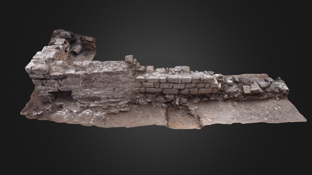 Bunje, April 2017, Walls 2 (south) - 3D model by Nicolas Leys ...