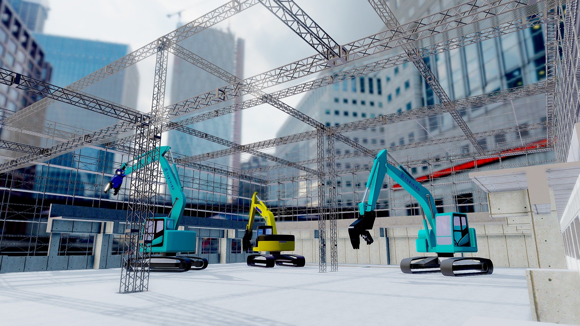 Cage System - 3D model by koji_kobayashi [57642fa] - Sketchfab
