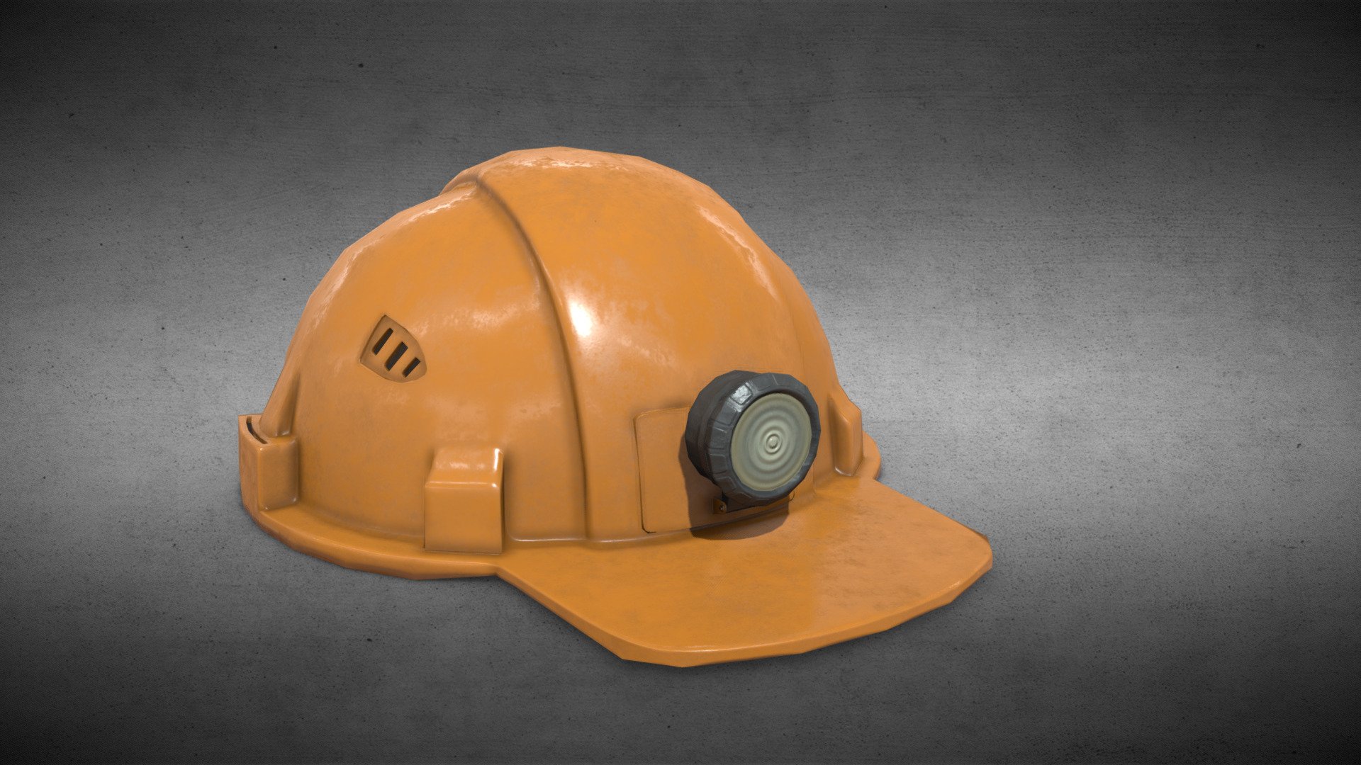 Construction helmet with flashlight - Download Free 3D model by Frice ...