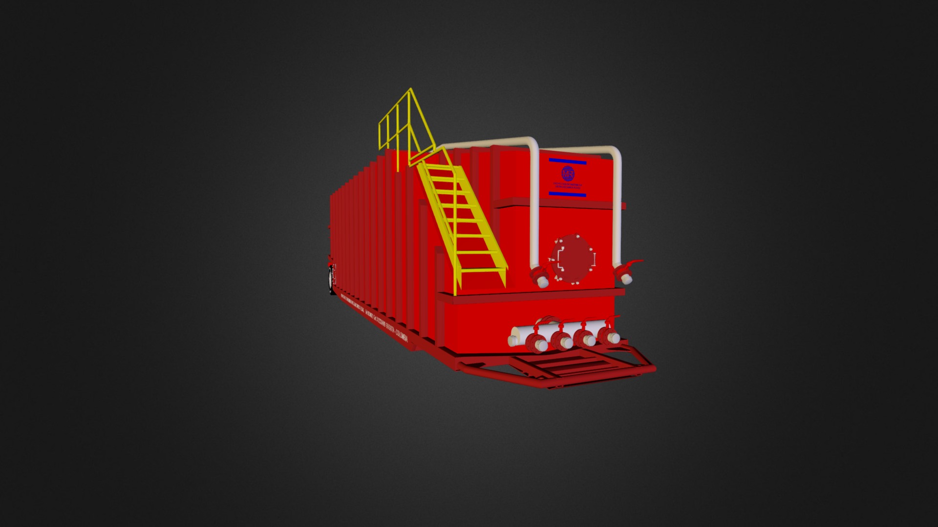 Frac Tank 500 barriles - 3D model by Metalmecánica Rojas ...