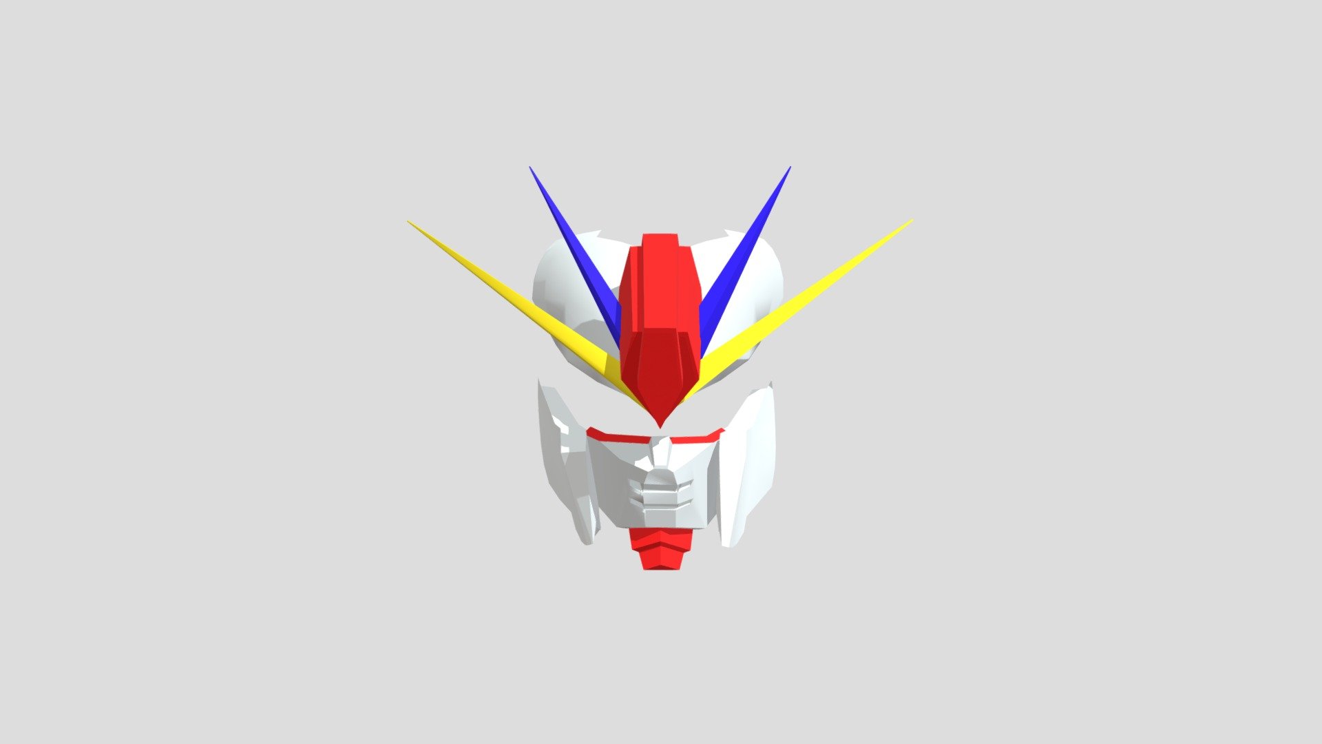 Gundam Mask - 3D model by hendrikirdi [576778d] - Sketchfab