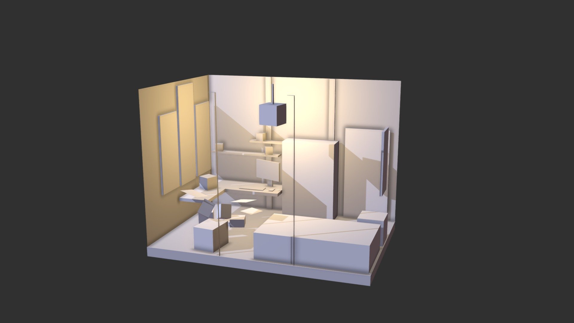 Block out | my room assignment - Download Free 3D model by ...