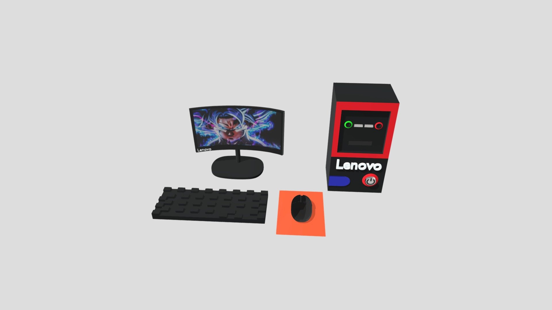 A PC SETUP - 3D model by Saksham Jain (@saksham20618) [576df60] - Sketchfab