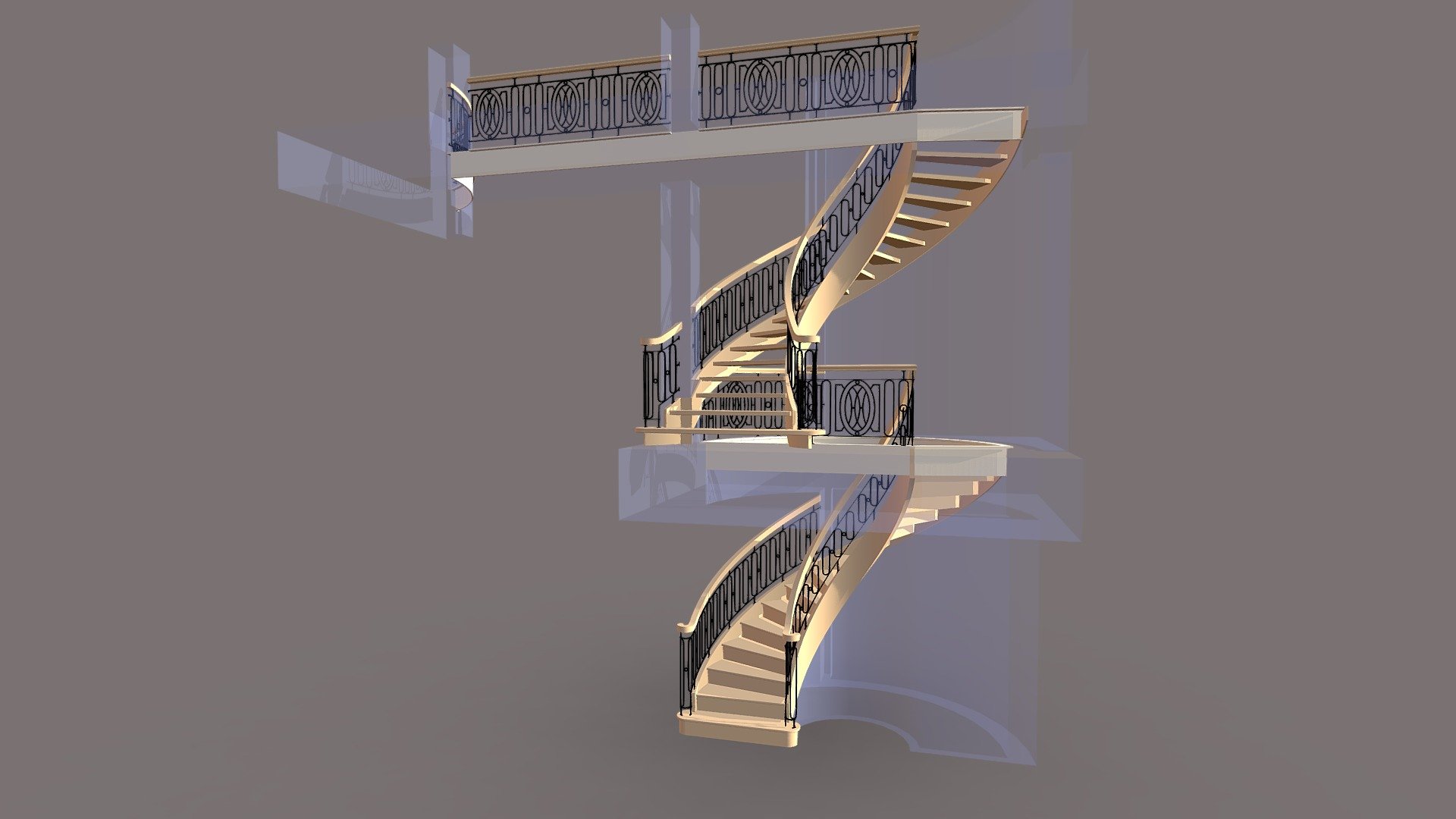 Escalier 102738 - 3D model by Hugo Boisvert (@hugob) [576e058] - Sketchfab