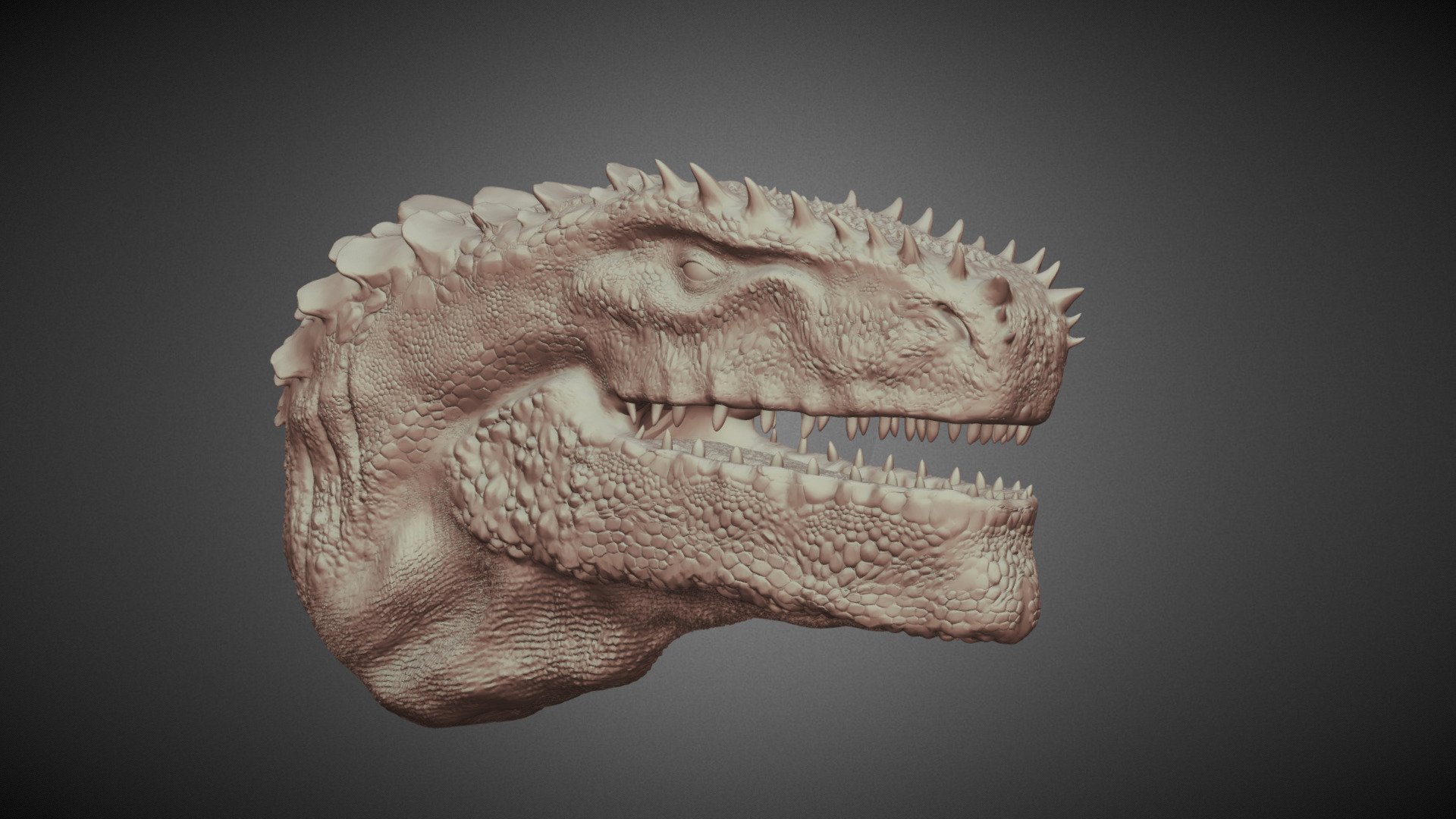 Zilla Head Sculpt - 3D model by Jawley3D [576fc4f] - Sketchfab
