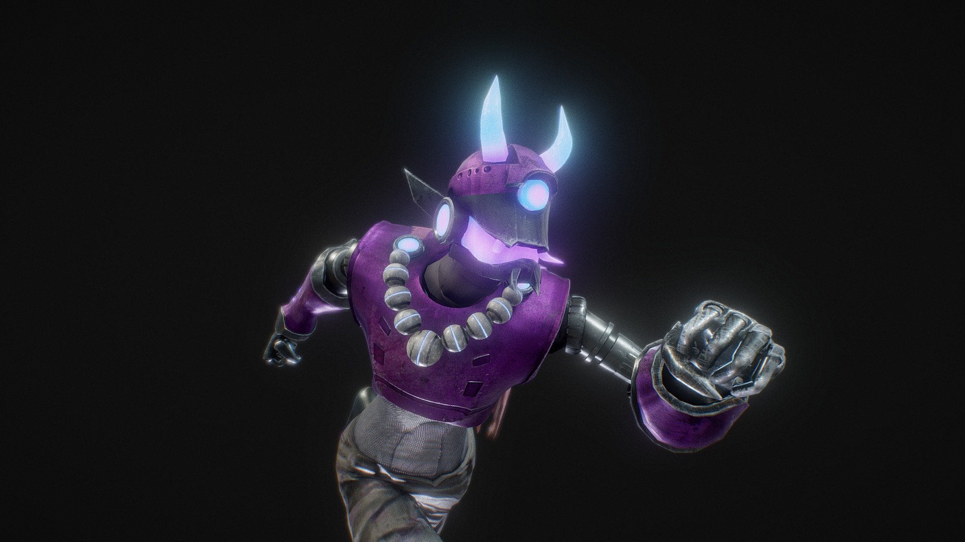 Oni Cyclone Android - Dark Metal Series - Buy Royalty Free 3D model by ...