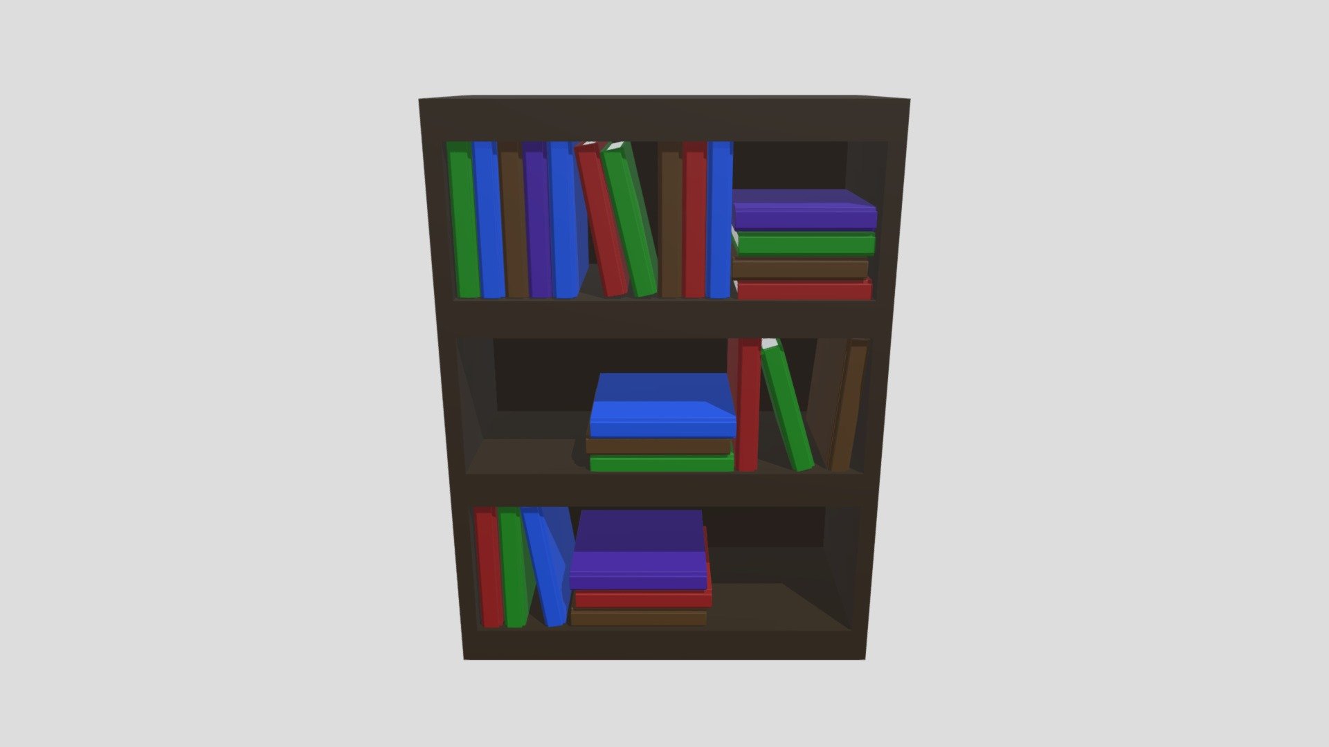 Bookshelf - Download Free 3D model by Yiğit Uslu (@Lxmoso) [5771b85 ...