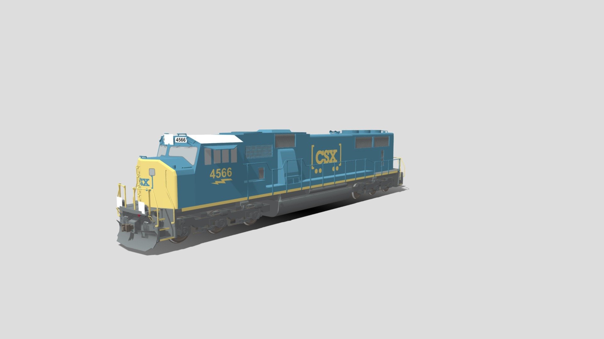 EMD SD70AC - CSX - Download Free 3D model by zairiq zairiq ...