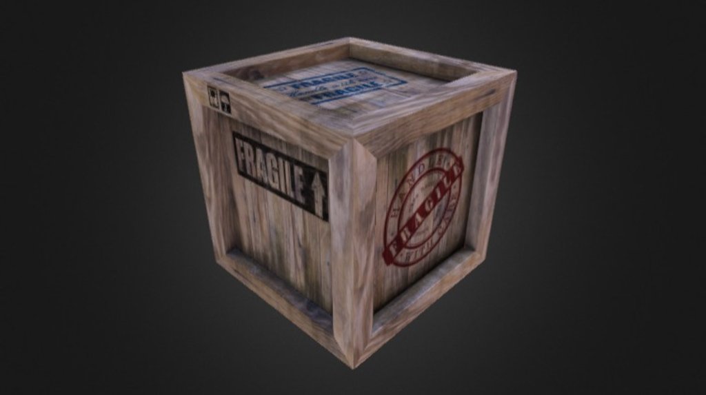 Low Poly Crate - 3D model by Ison (@XinChengWu) [5774586] - Sketchfab