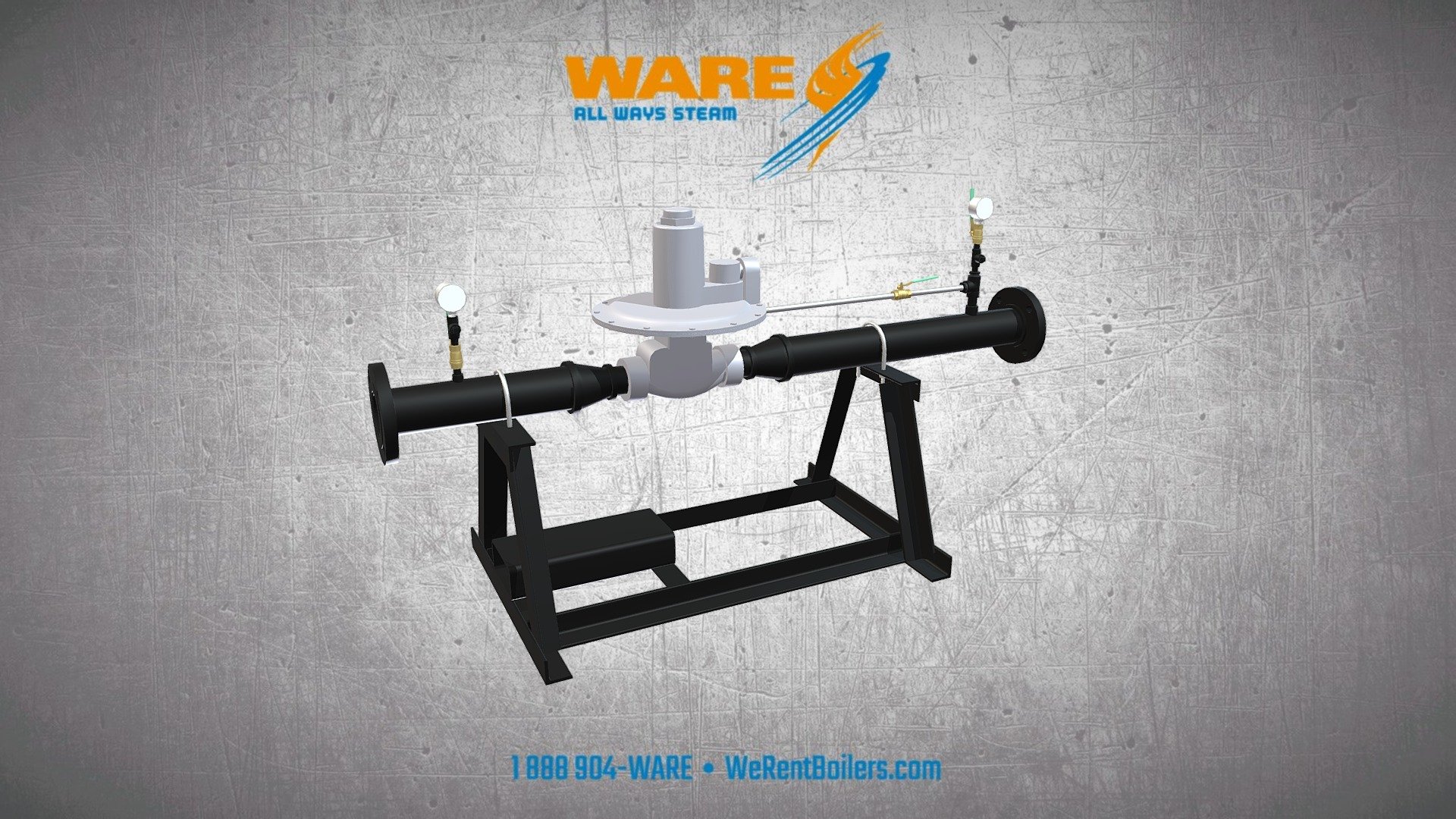GAS REGULATOR STATION (2" SENSUS 121-8HP) - 3D model by WARE (@Ware_Inc ...