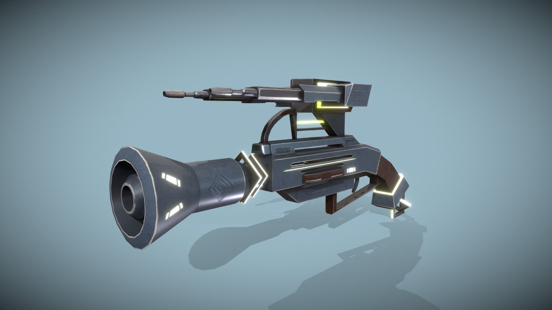 Fantasy Gun - Buy Royalty Free 3D model by SnowyTrain [577d3b3 ...
