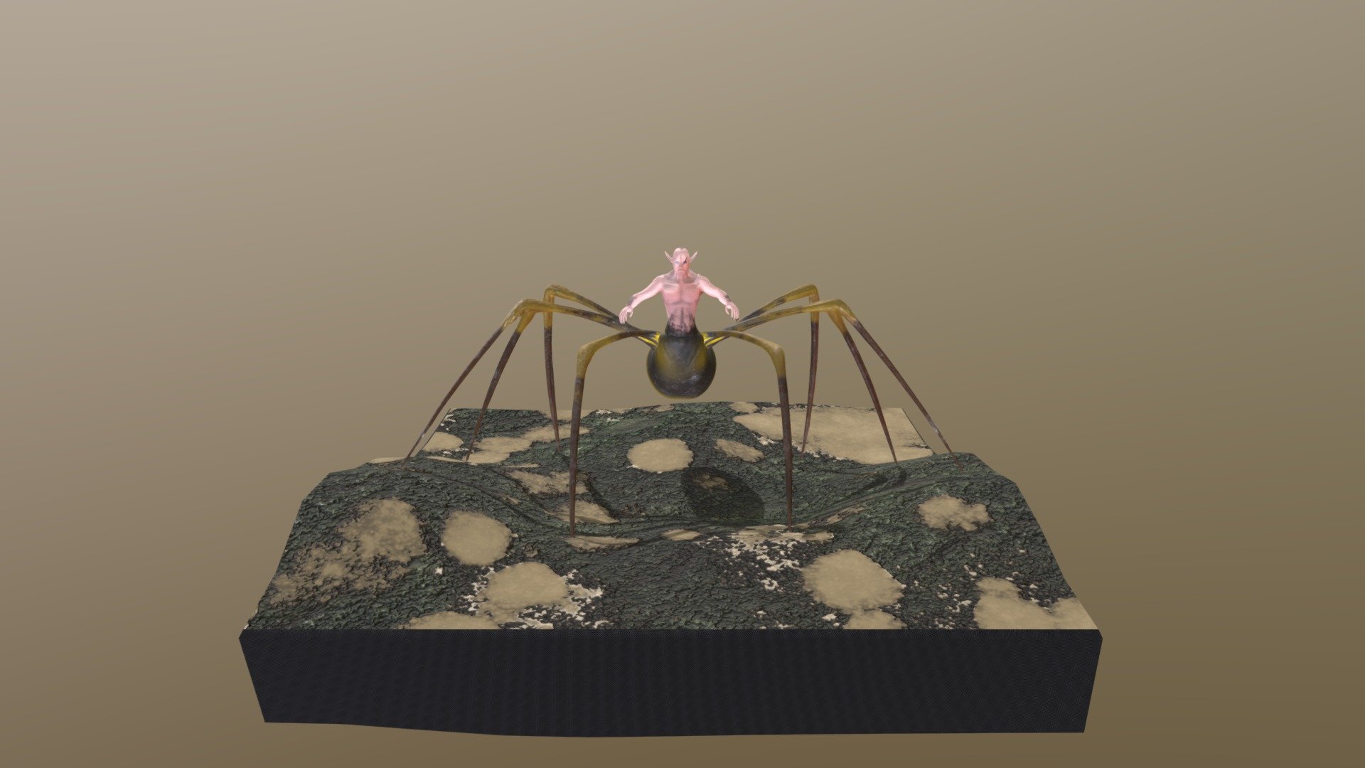 Spider Centaur with Base - 3D model by ethancrichards [5781de5] - Sketchfab