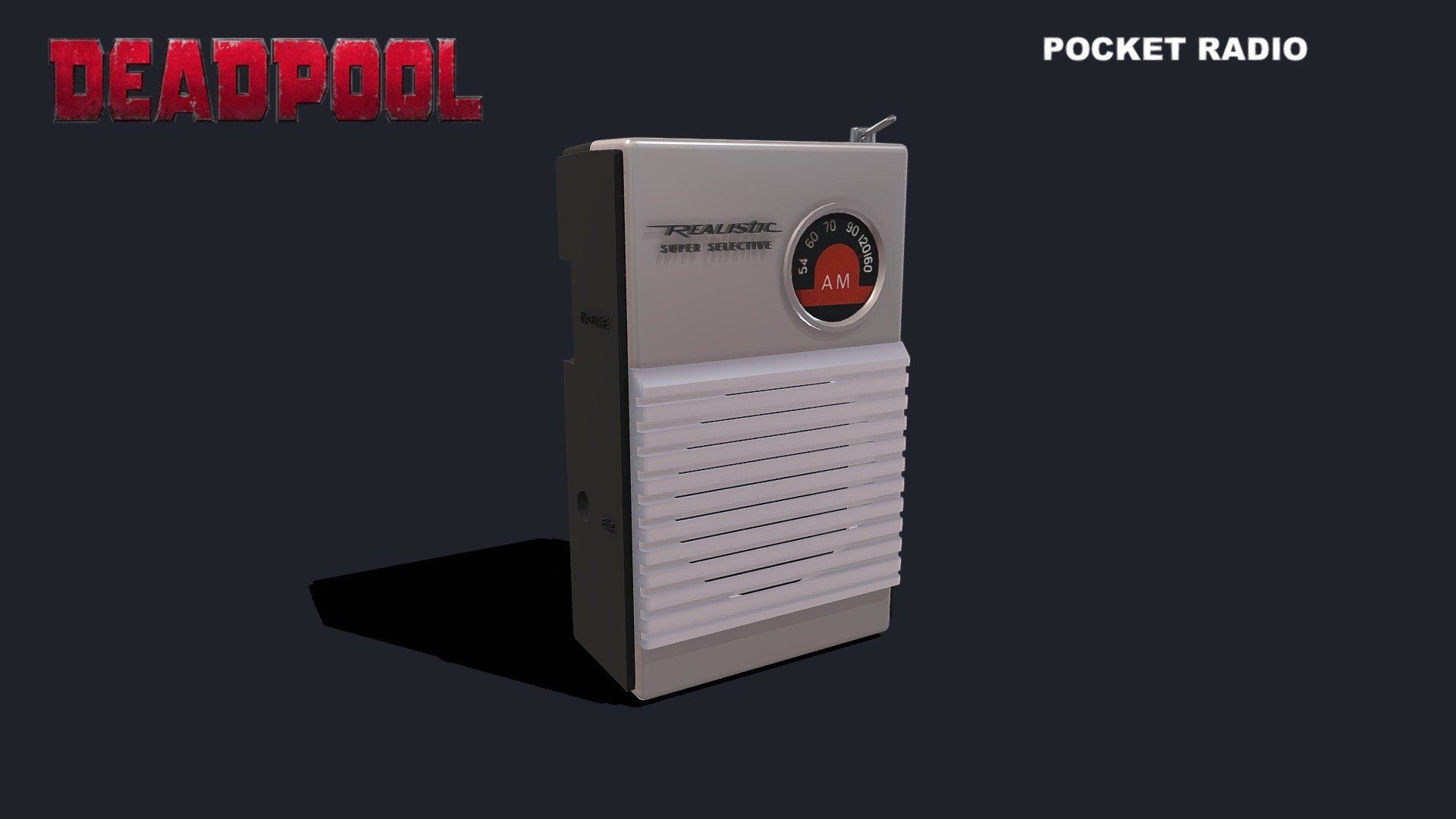 Deadpool Radio - 3D model by paulelderdesign [5781fab] - Sketchfab