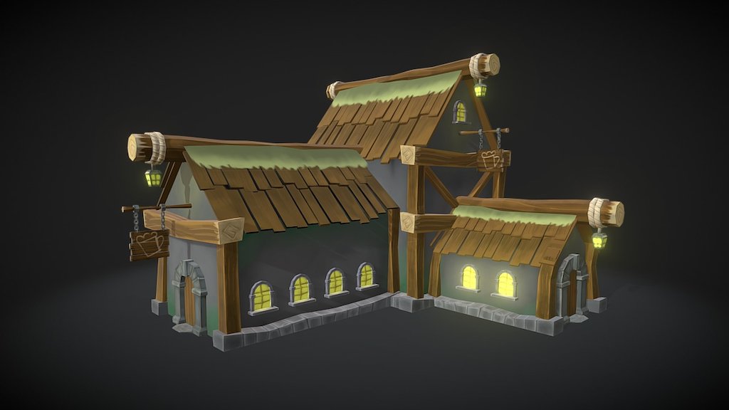 Tavern - 3D model by Daniel Pełka (@dnplk) [5784e67] - Sketchfab