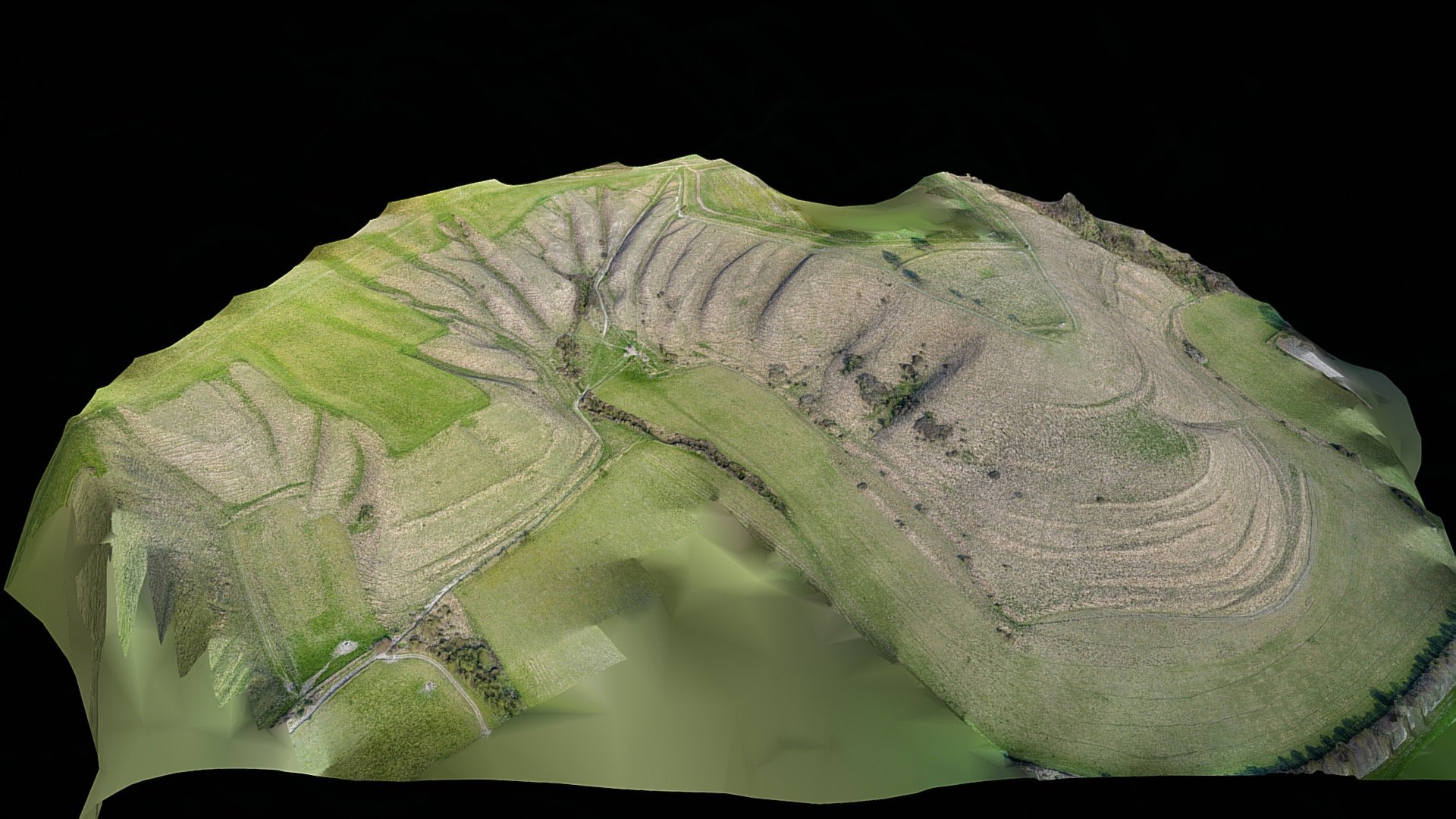 Roundway Down Hill Fort - 3D model by 3dmb [5786960] - Sketchfab