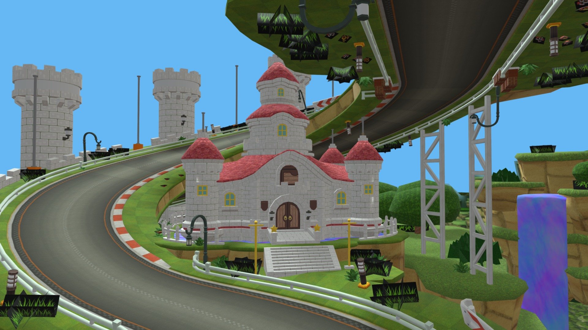 Mario Circuit - Download Free 3D model by Polygonal_64 (@LegoshiFan ...