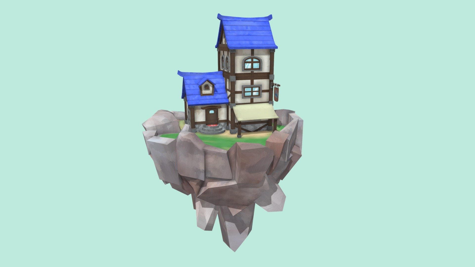 World Skills Floating House - 3D model by Sam (@Sam_1234) [5787cda ...