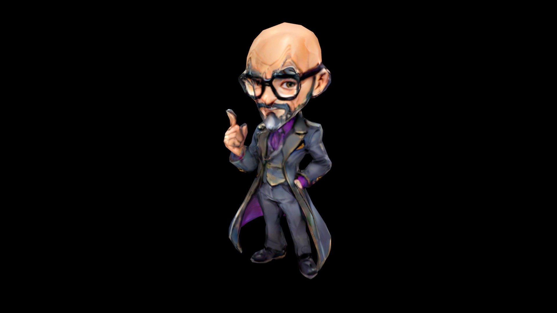 "Drawing a cartoon image of a suave, elderly gen - Download Free 3D ...