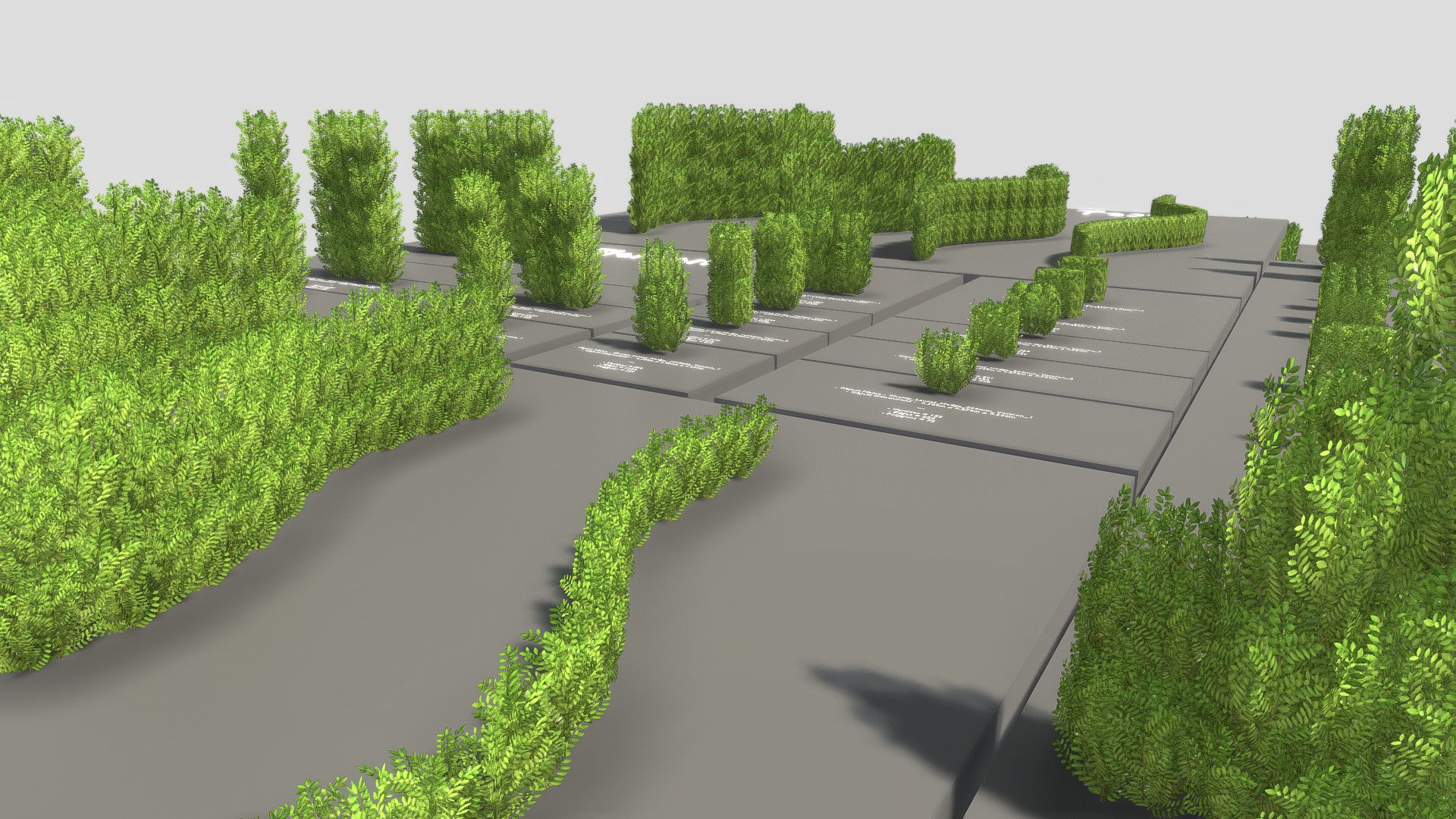 Cherry Laurel Hedge Package (Low-Poly) - Buy Royalty Free 3D model by ...