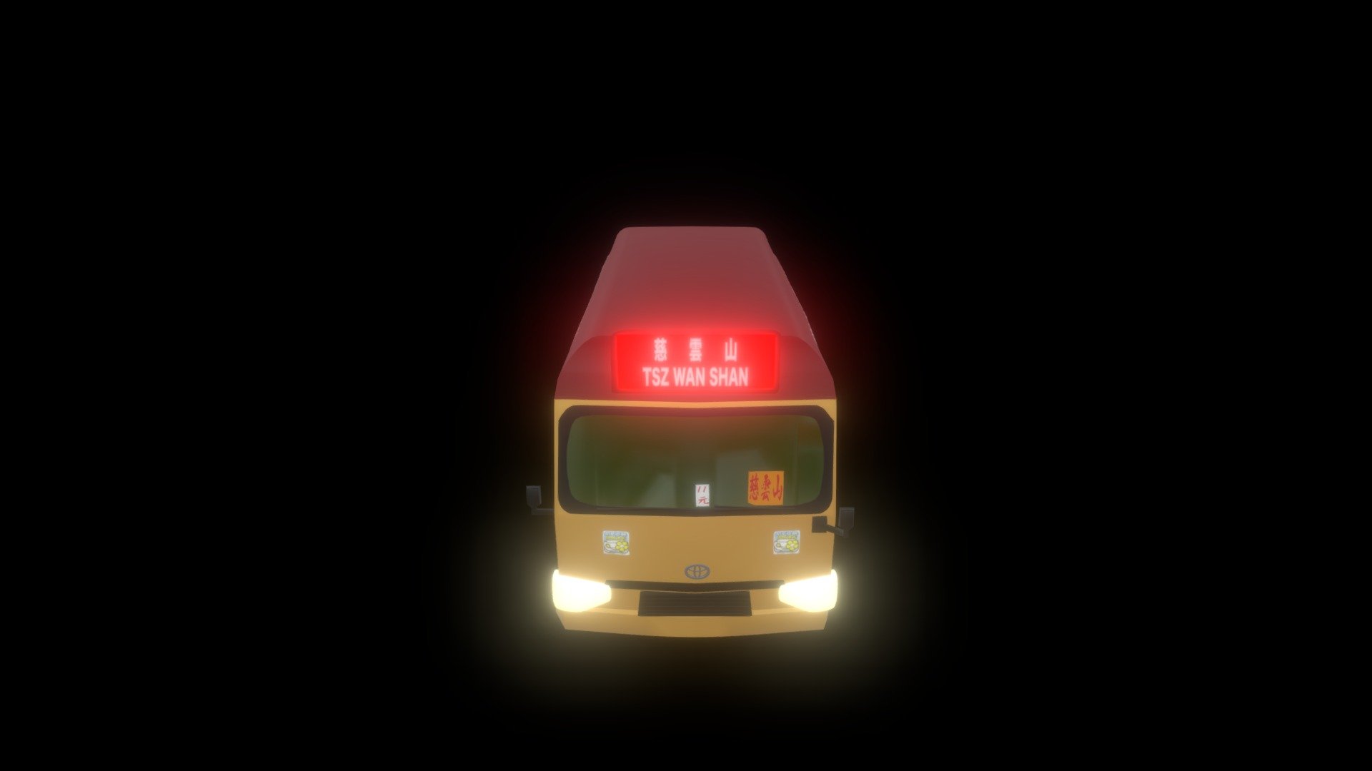 Hong Kong Mini Bus - 3D model by Chris.Leung [578c70d] - Sketchfab