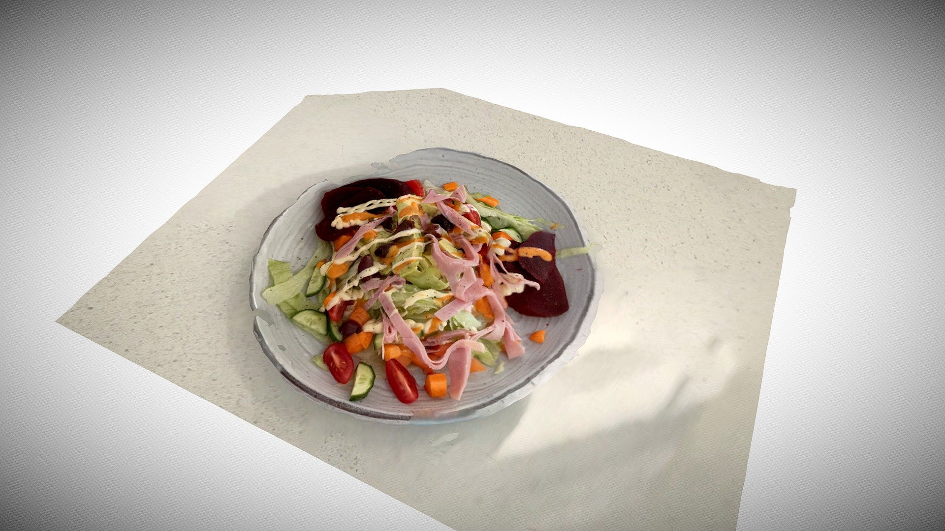 Salad Lunch - 3D model by Stefan - EXP360 (@exp360) [578e7ed] - Sketchfab