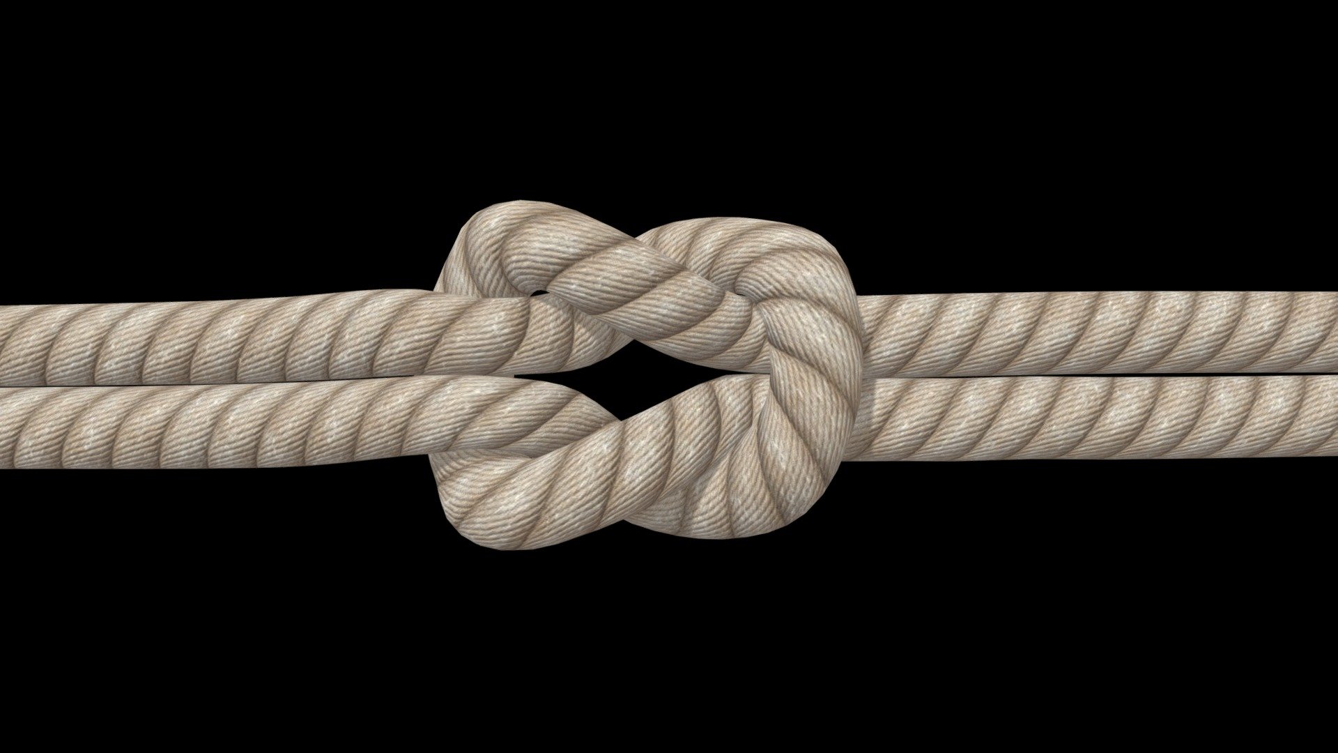 Square knot - 3D model by FrancescoMilanese [578efe6] - Sketchfab
