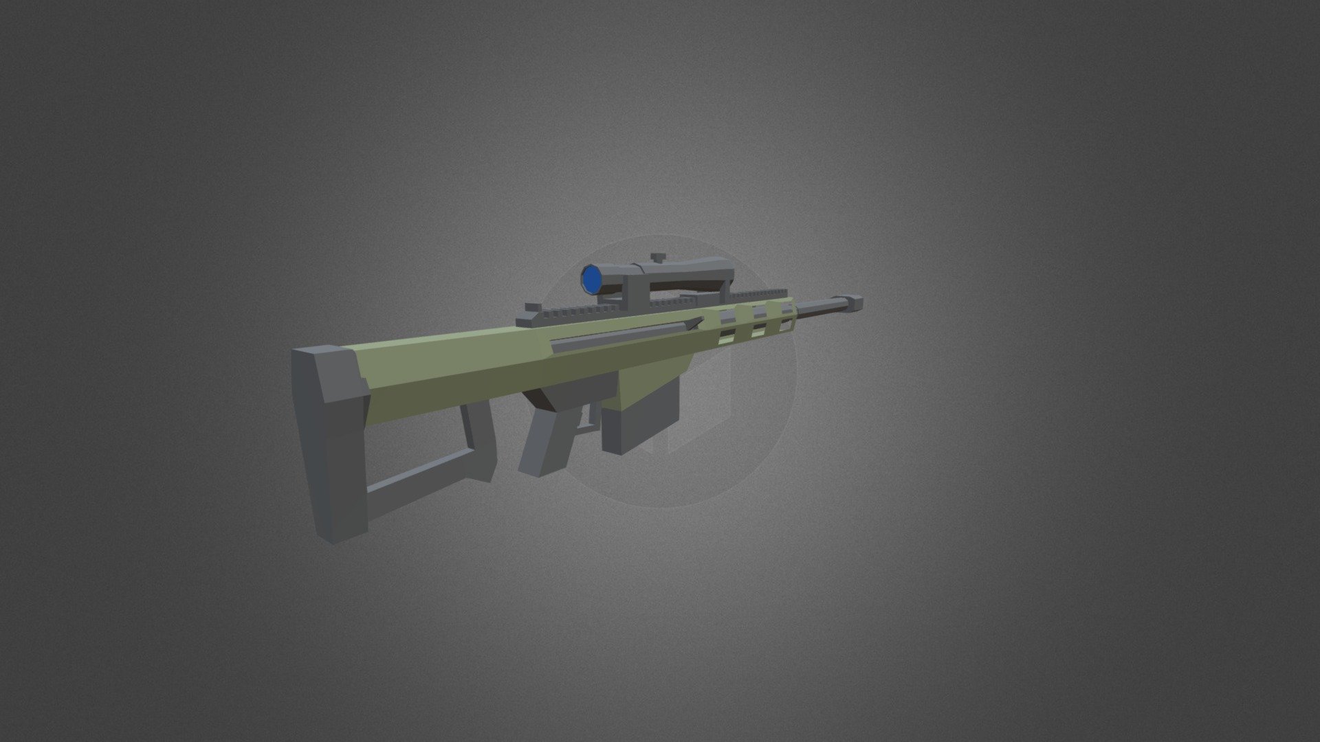 Barret M82 low poly - Download Free 3D model by ramdom_sp ...