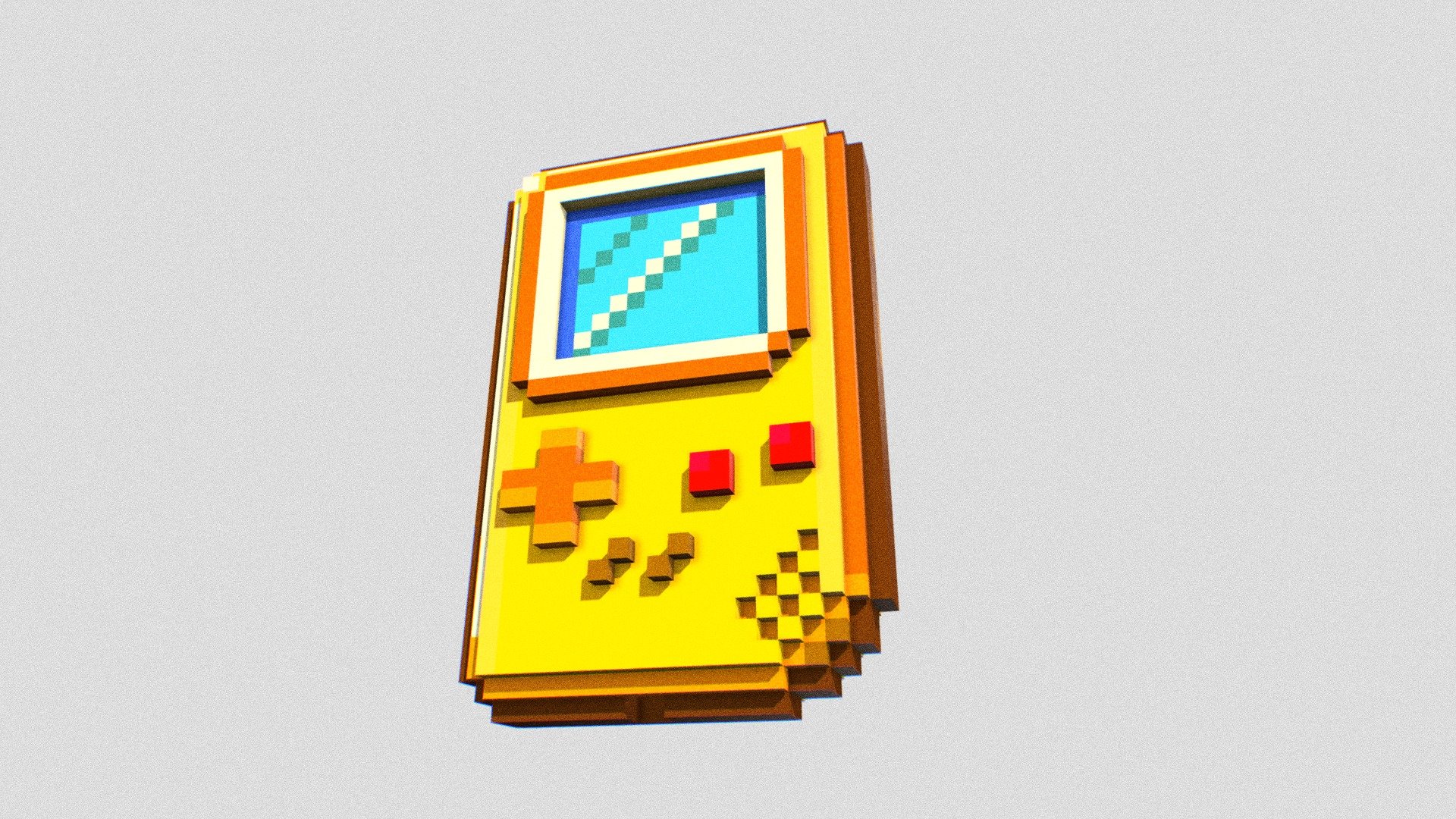 game boy pixel - 3D model by Pavel Cherkasov (@PavelCherkasov) [5792189 ...