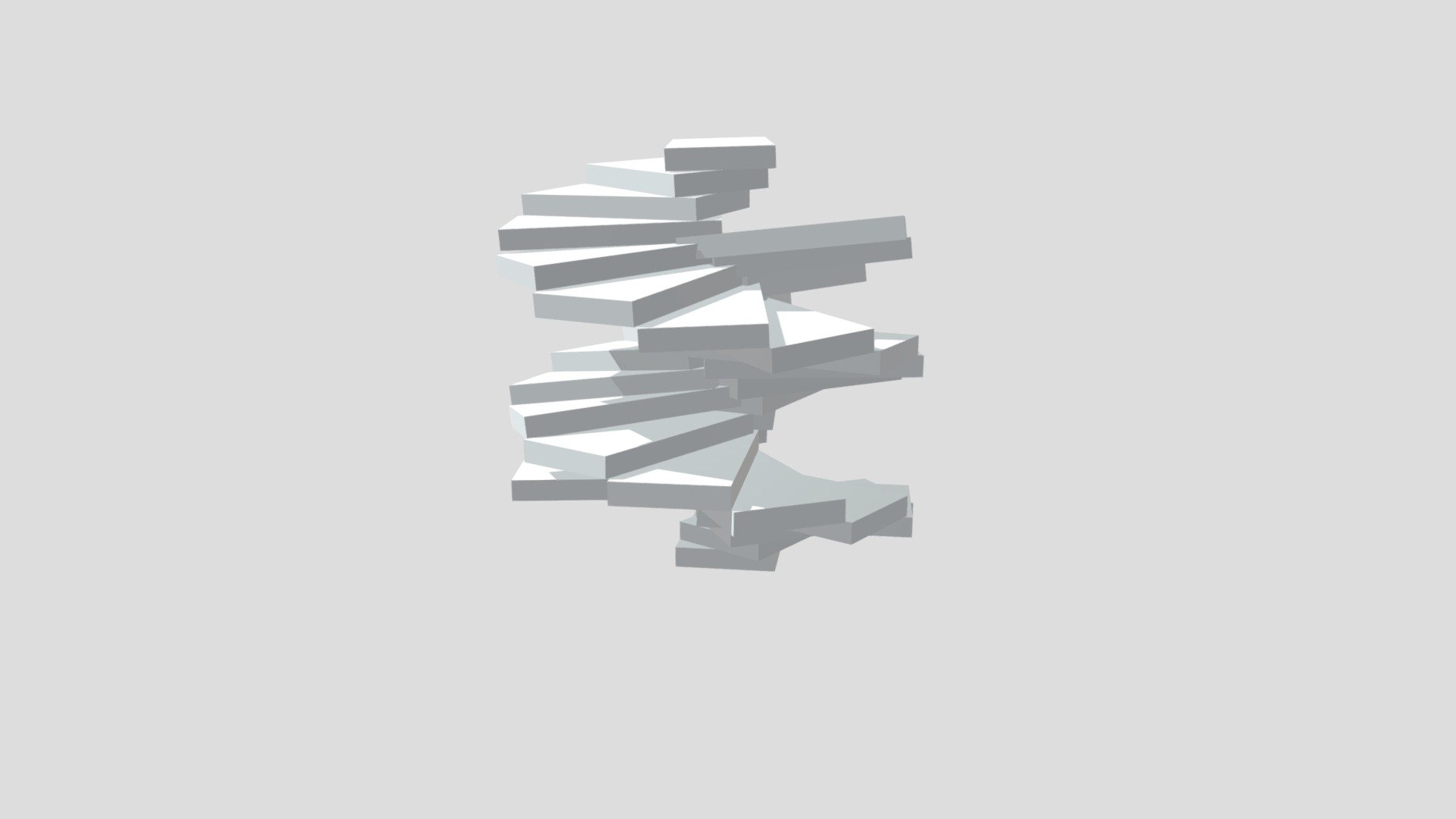 Double Stairs - 3D model by sztr [5792962] - Sketchfab