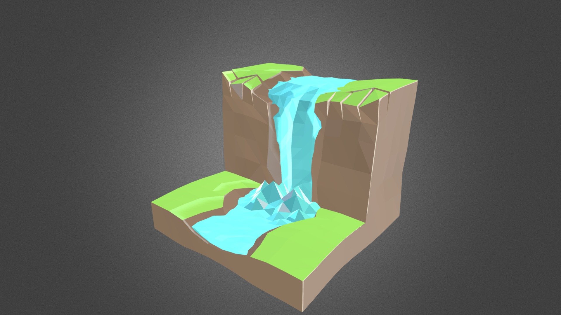 Low Poly Icelandic Waterfall - Download Free 3D model by DJ808 (@wildrights2003) [5794229 ...