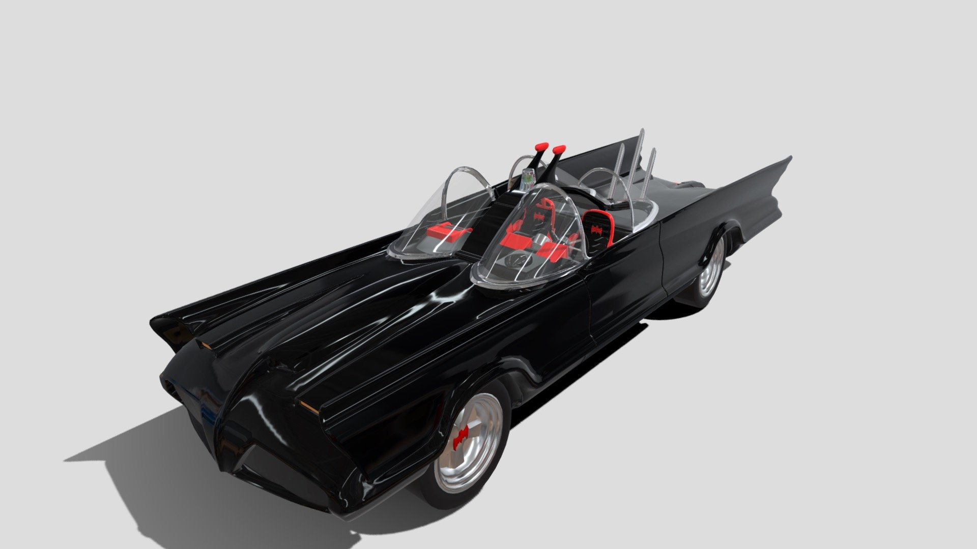 BATMOBILE 1960's version - Download Free 3D model by AR Neophyte (@AR ...